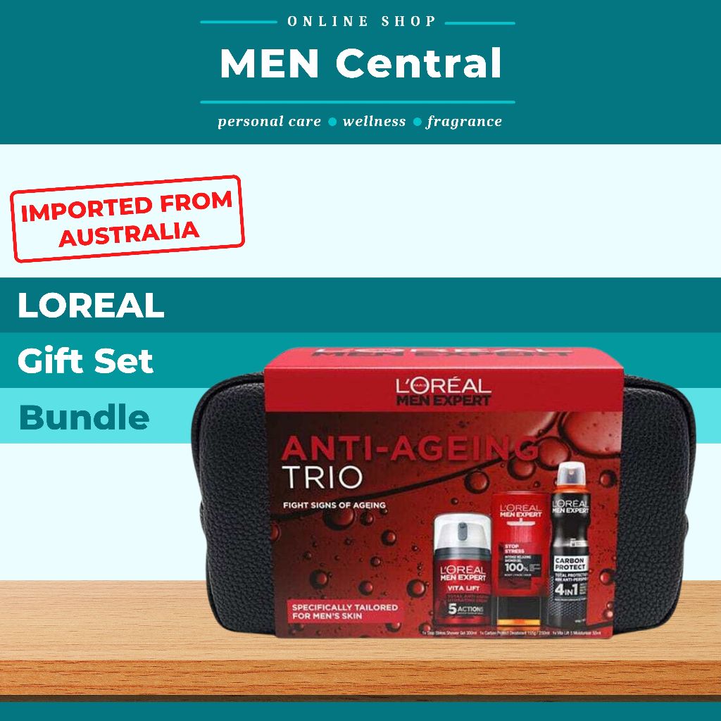 Loreal Men Expert Anti-Ageing Bundle Gift Pack | Shopee Philippines