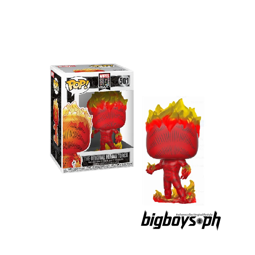 Funko Marvel 80th years The Original Human Torch Pop! Vinyl Figure ...