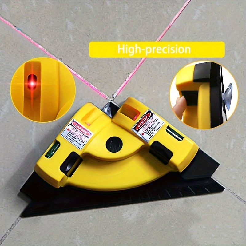 90 Degree Right Angle Vertical Horizontal Laser Chalk Line Projection ...