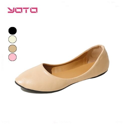 【YOTO】New Korean Flat Loafer Close Toe Casual Mules for Women | Shopee ...