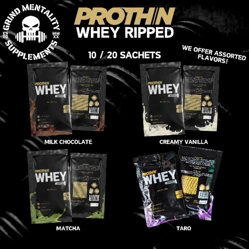 PROTHIN WHEY RIPPED 10 / 20 SACHET BUNDLE | Shopee Philippines