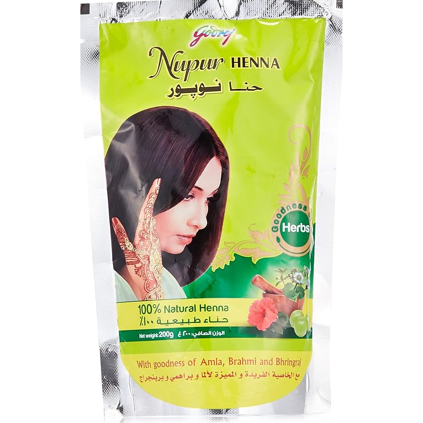 Godrej Nupur Henna - 100% Natural With Herbs - From India (200g ...
