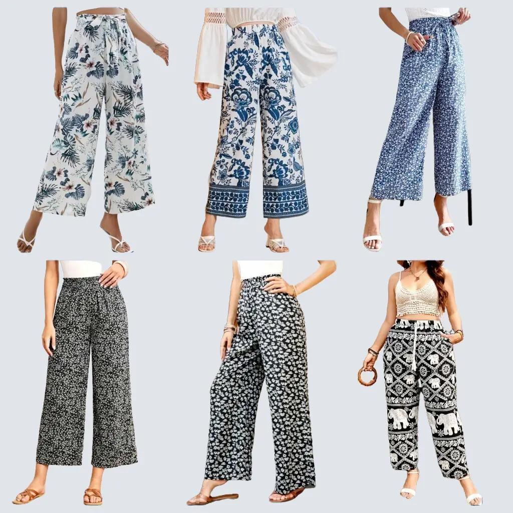COD New Arrival !! Long Square Pants for Women / Assorted Prints / 25 ...