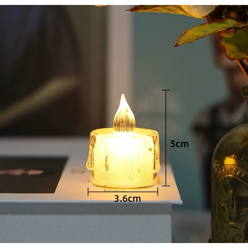 Led Battery Operated Candle Electronic Flameless Candle Altar Light For ...