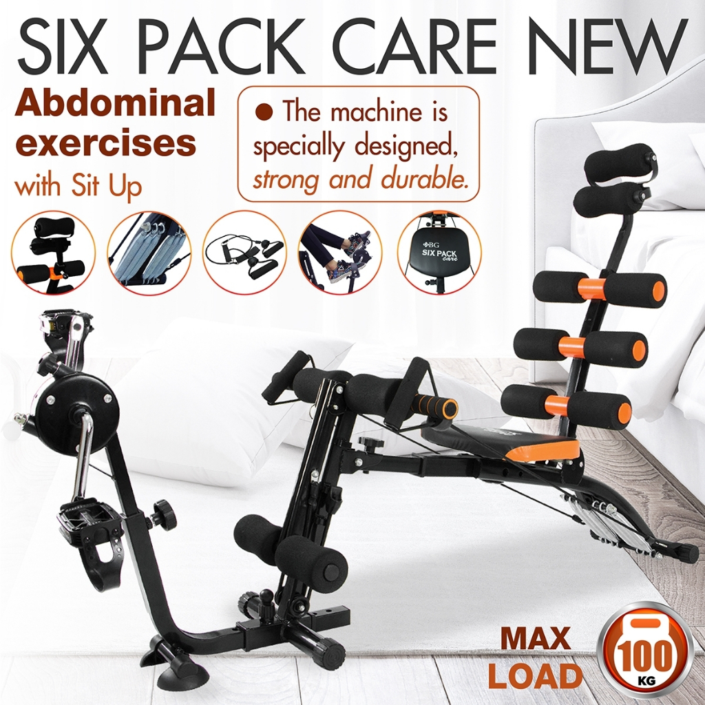 B&G Six Pack Care Plus abdominal Exercise Machine Sit-up Machine Sit-up ...
