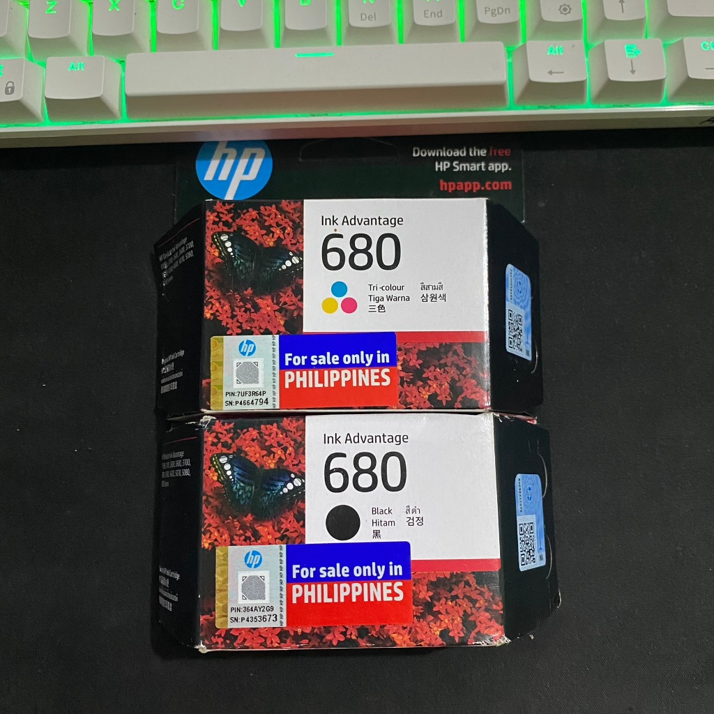 HP 680 Brand New Black and Tri-Color Original Ink Cartridge | Shopee ...