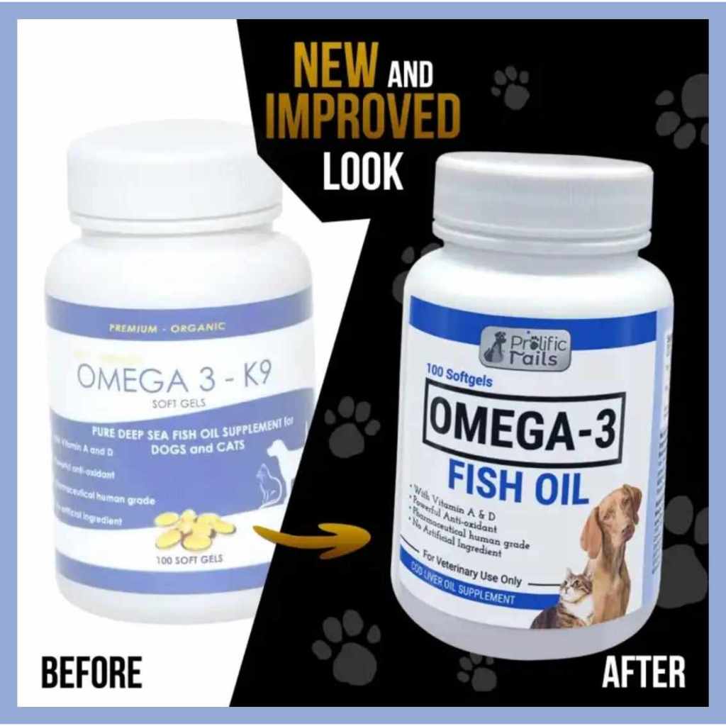 100pcs Soft Gels Omega 3 Fish Oil- K9 for Dog Cat | Shopee Philippines