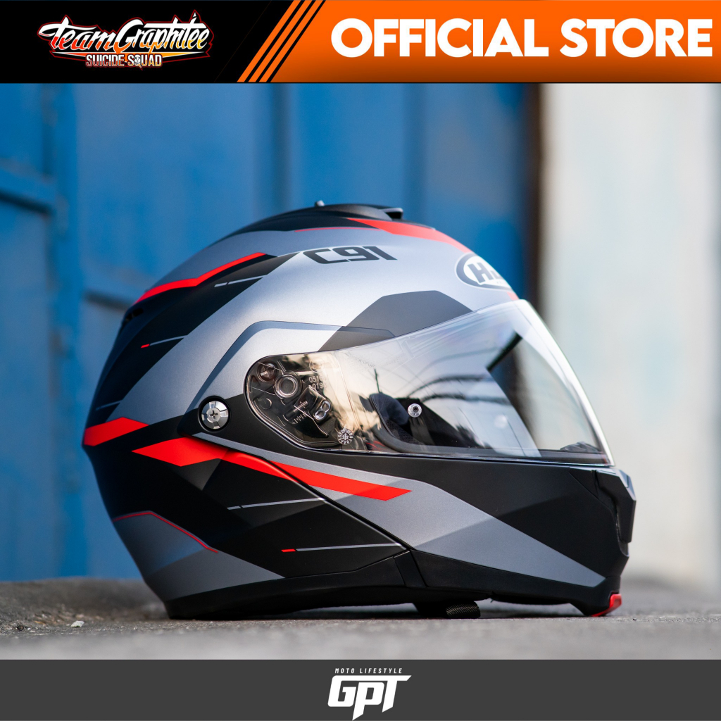 HJC HELMET C91 KARAN (MODULAR DUAL VISOR) | Shopee Philippines