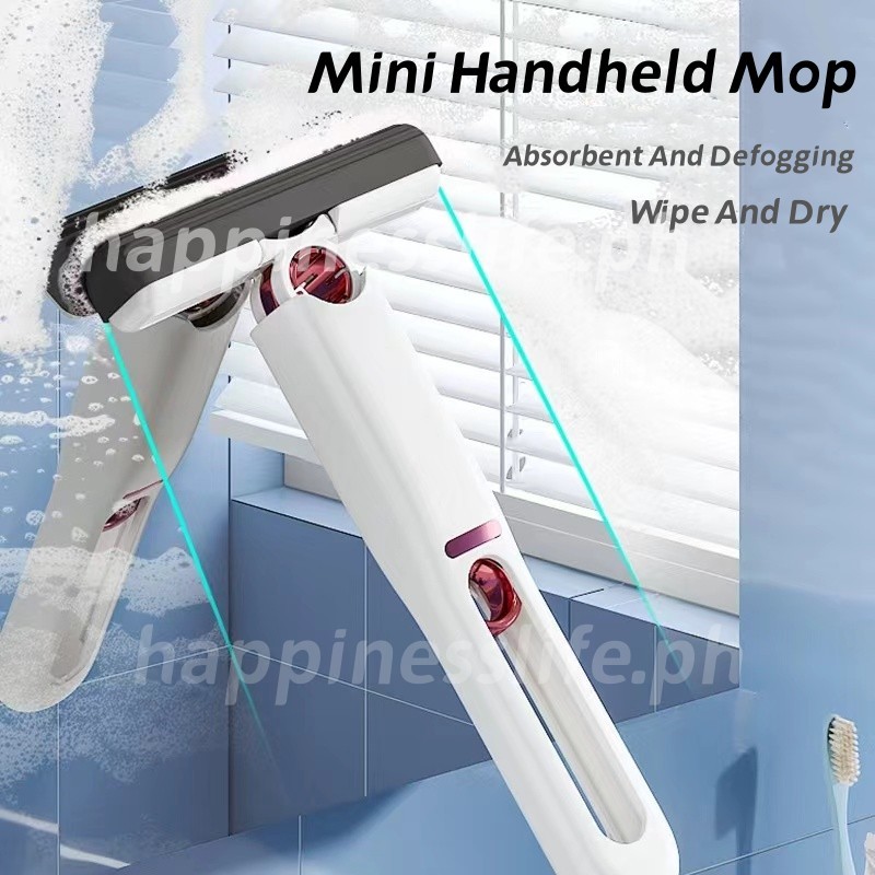 1PC Mini Handheld Mop Portable Cleaning Mop Desktop Bathroom Car Window ...