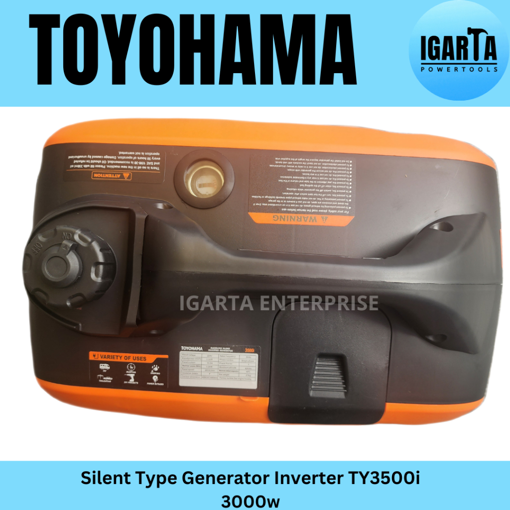 Toyohama Gasoline Silent Inverter Generator 3500i | Shopee Philippines