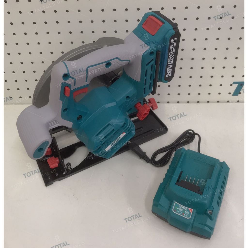 TOTAL Lithium-Ion circular saw 20V (with battery and charger) BRUSHLESS ...
