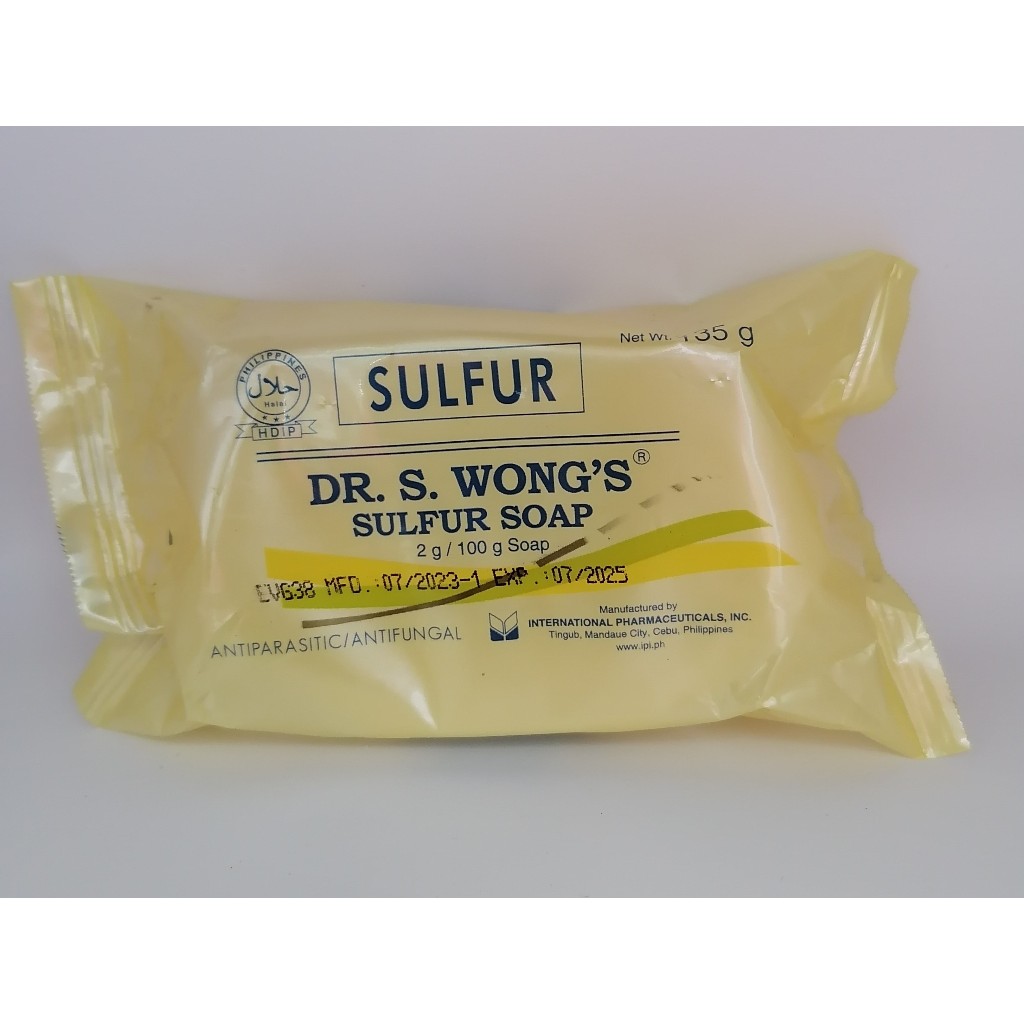 DR. S. WONG'S SULFUR SOAP ANTIPARASITIC/ANTIFUNGAL. 135 GRAMS | Shopee ...