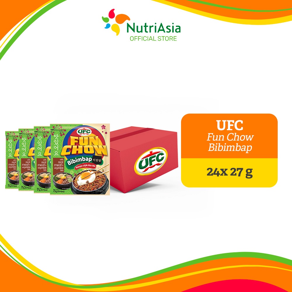 UFC Fun Chow Korean-Style Rice Mix Bibimbap 27g Bundle of 24 | Shopee ...