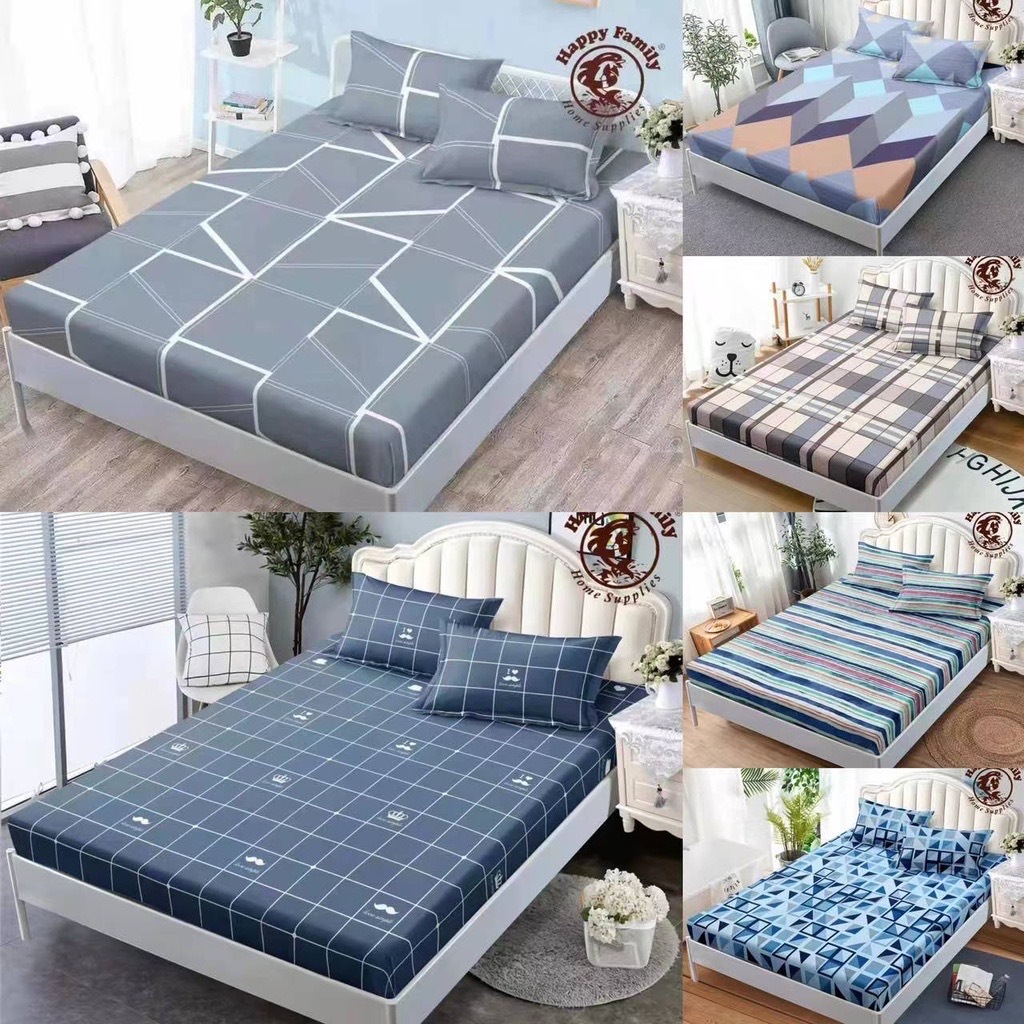 Stellar Home | 3 in 1 Korean Design Cotton Beddings Pillow Case Corner ...