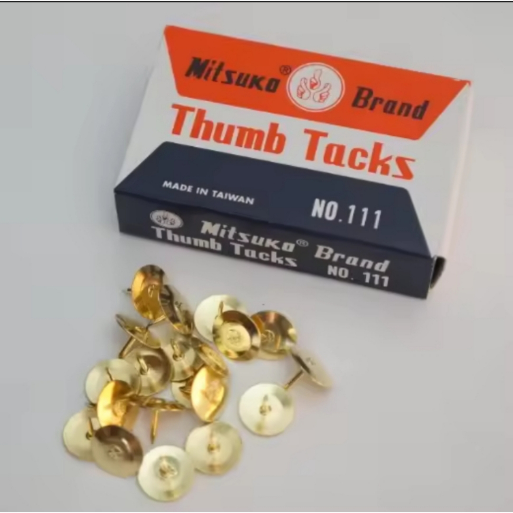 Thumb Tacks Push Pin School & Office Supplies (1 box/ 2 dz.) Thumbtacks ...