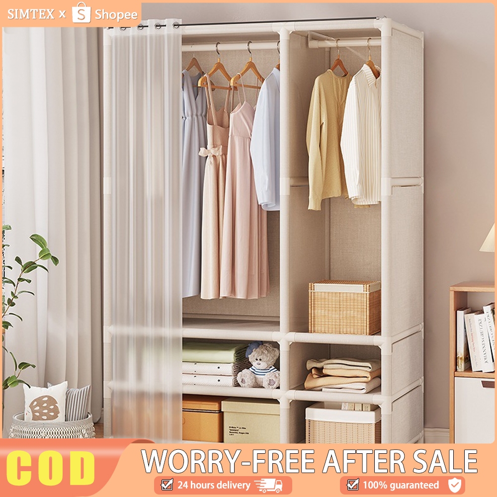 Household simple wardrobe bedroom strong and durable single small ...