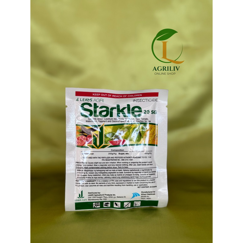 Starkle 20 SG Insecticide 25grams (Leads Agri) | Shopee Philippines