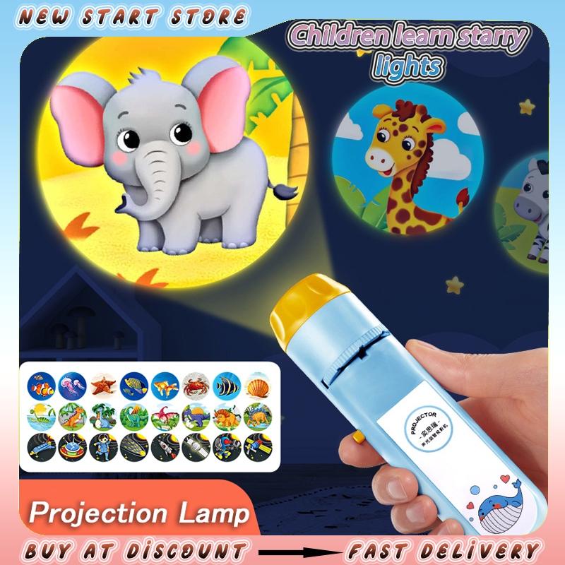 Learn Projector Children learn toy mini flashlight. Learn projector ...