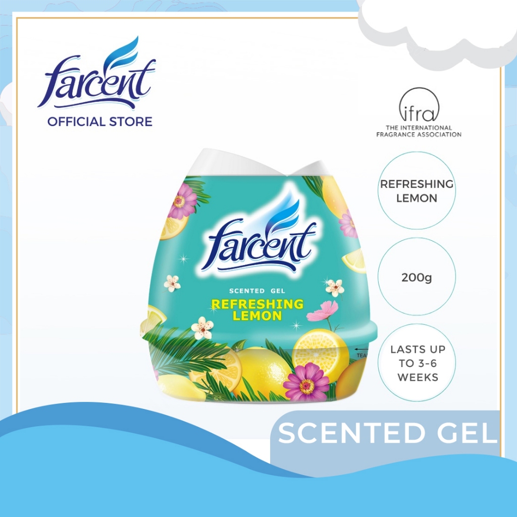 Farcent Scented Gel - Refreshing Lemon 200g | Shopee Philippines