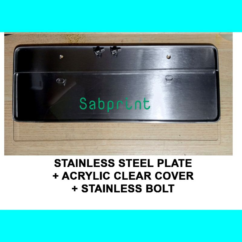 1 set Stainless Steel Back Plate Protection w/ Acrylic cover ...