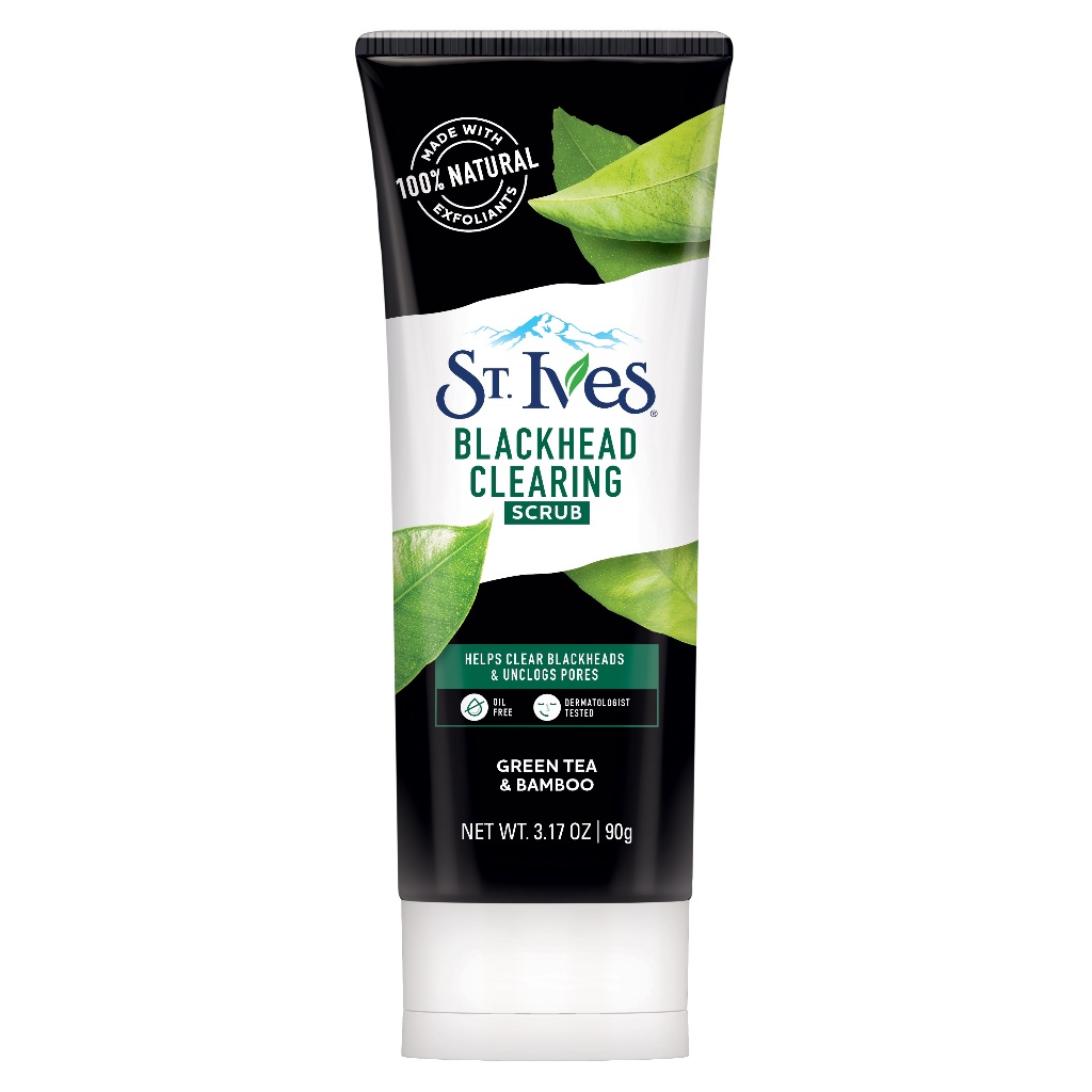 ST IVES Face Scrub Blackhead Clearing Green Tea 90g | Shopee Philippines