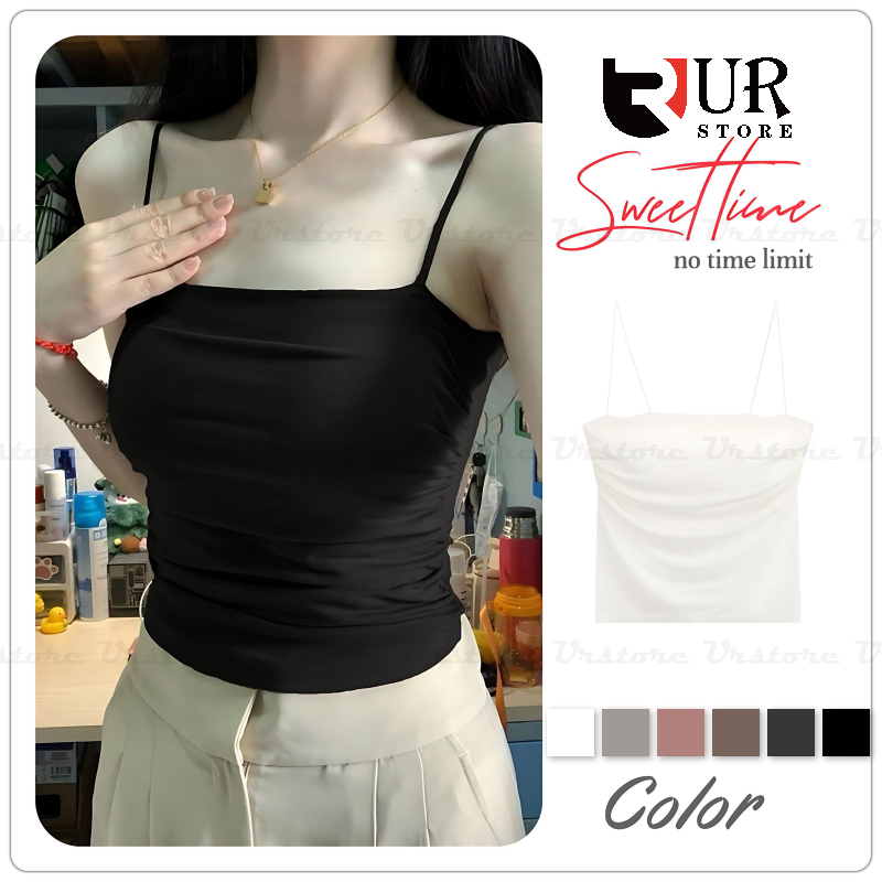 Sando Knitted Spaghetti Strap Chest Women Tank Tops Urstore | Shopee ...