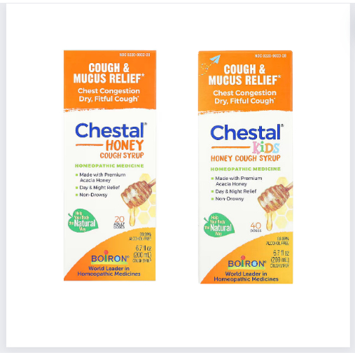 Allergies| Boiron, Chestal, Kids and for Adult Honey Cough Syrup, 6.7 ...