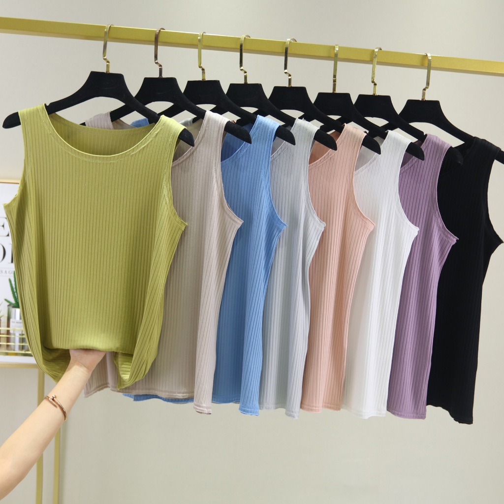 LIVELY Racer Back for Women Sando Crop top Trendy Rib Knit Tank Top for ...