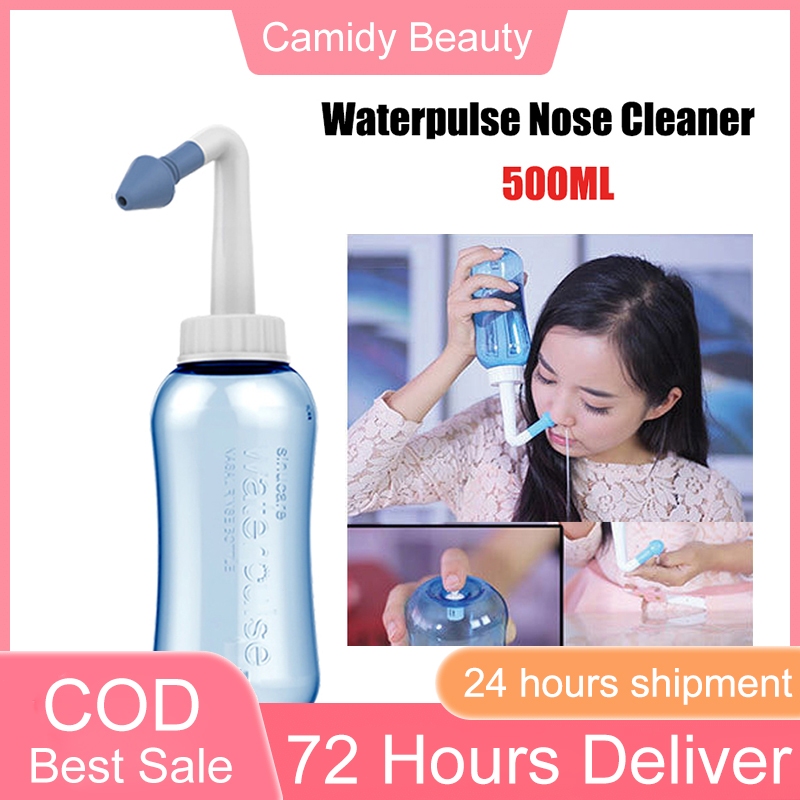 Waterpulse Wash Nasal Nose Bottle 300ml Nasal Irrigation Sinus Rinse ...