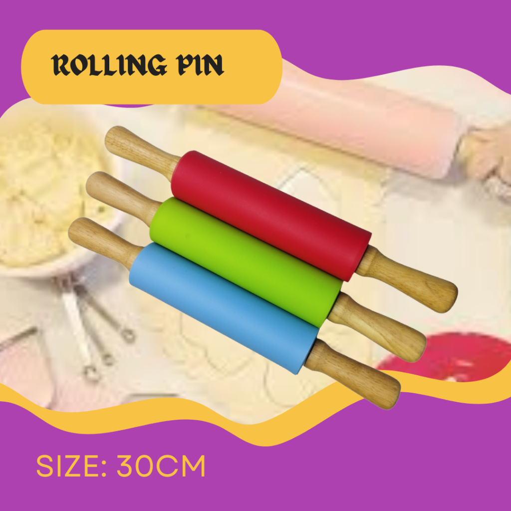 PLASTIC ROLLING PIN BY' 30CM | Shopee Philippines