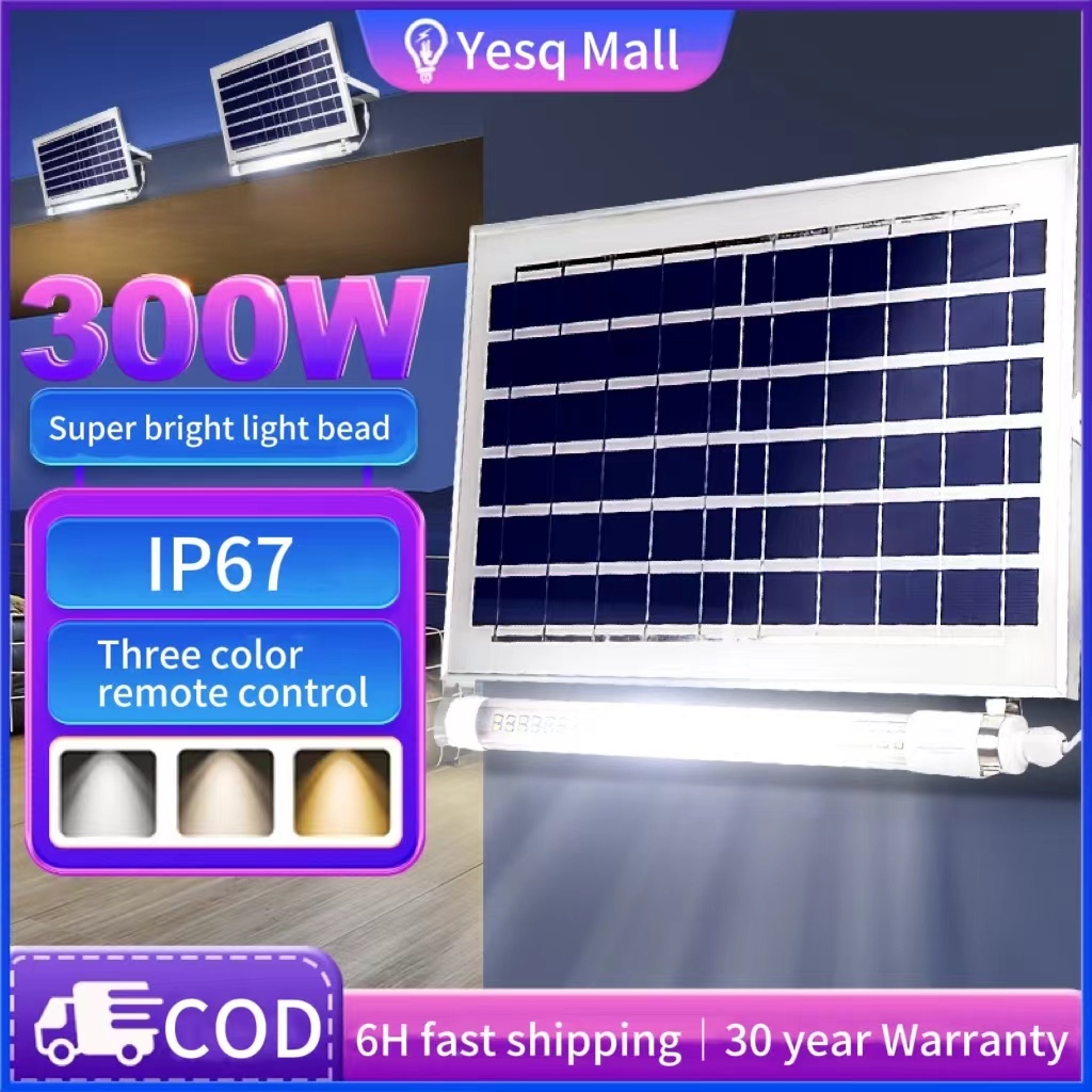 Solar light tube outdoor waterproof rechargeable solar light led ...
