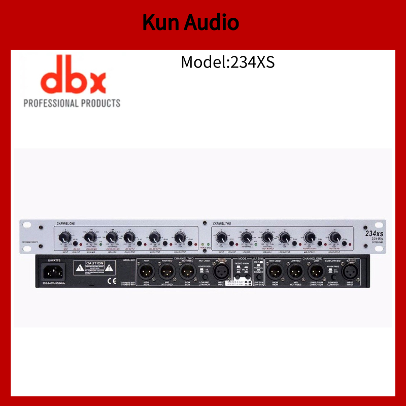 DBX 234XL/234XS/ 223XL Stereo 2 way/3 way / 4way Crossover (There is a choice of black and white ...