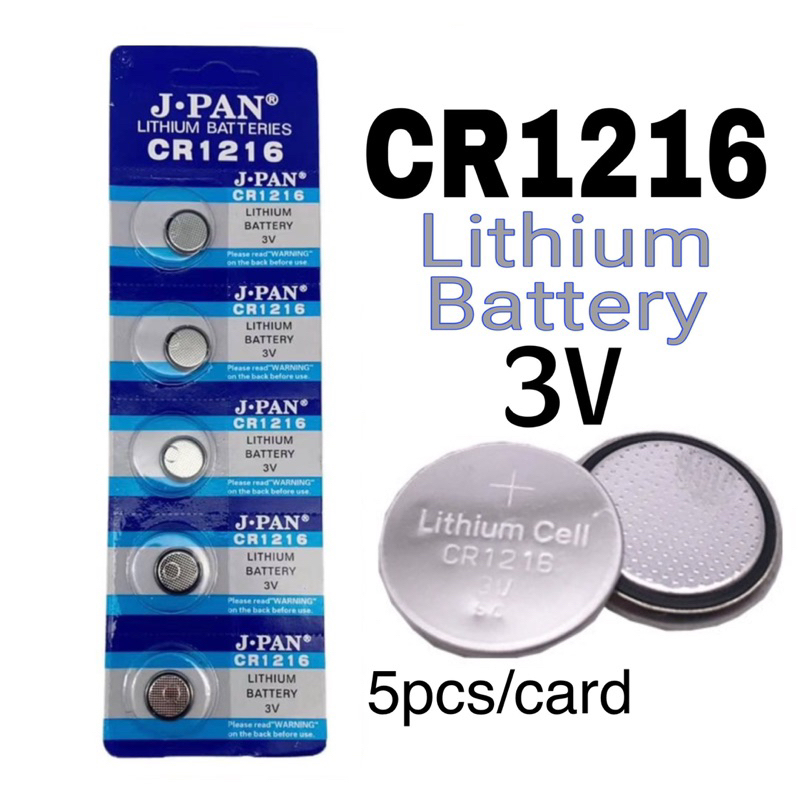 3V CR1216 Button Battery Lithium Battery for Remote Car Key Watch Key ...