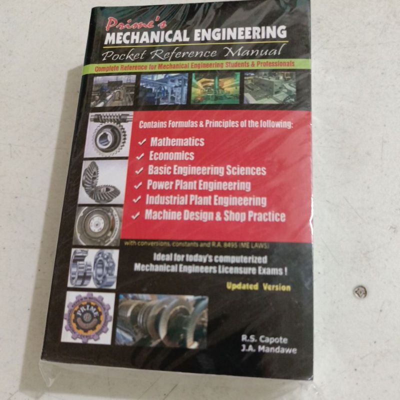 prime's mechanical engineering pocket reference manual | Shopee Philippines