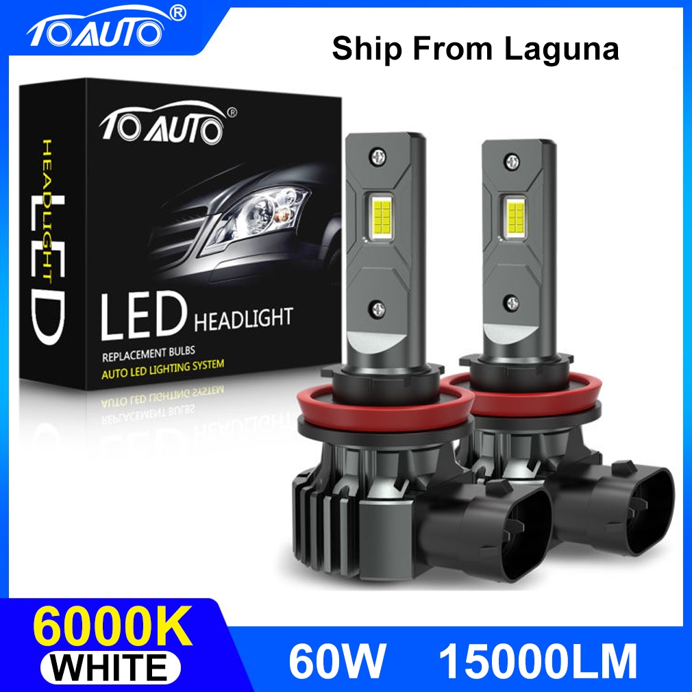 2PCS 60W 15000LM Car Led fog light H7/H11/880/HB3/HB4 Car headlight ...