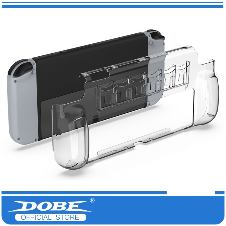 Dobe Nintendo Switch OLED Crystal Transparent Protective Dockable Case ...