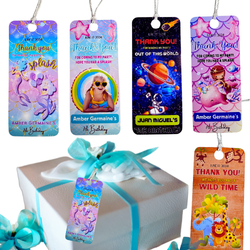 Personalized Souvenir Giveaway Tags -Thank You Tag - Birthday Tag with ...