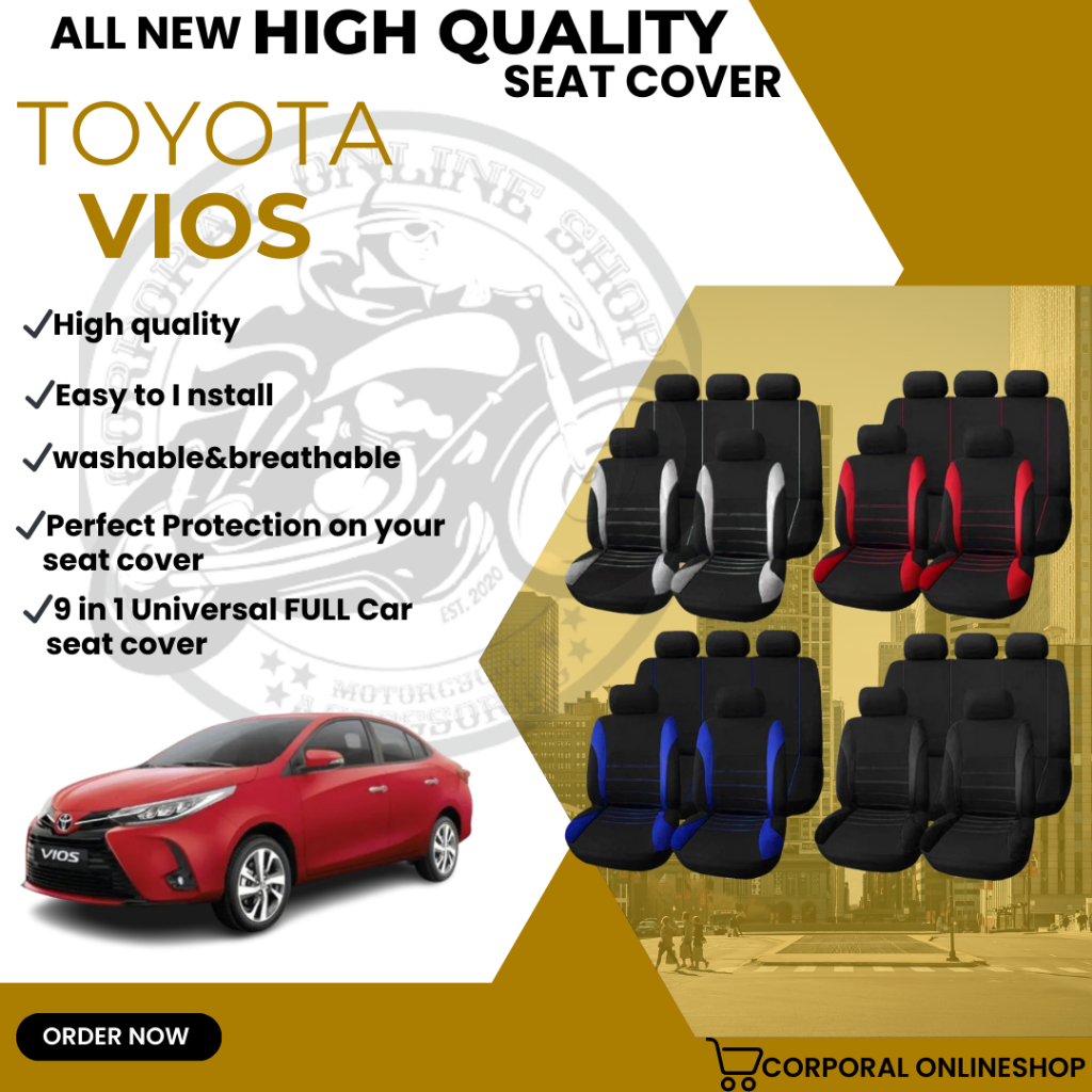 TOYOTA VIOS Full seat seat cover (HARAP LIKOD) easy installation ...