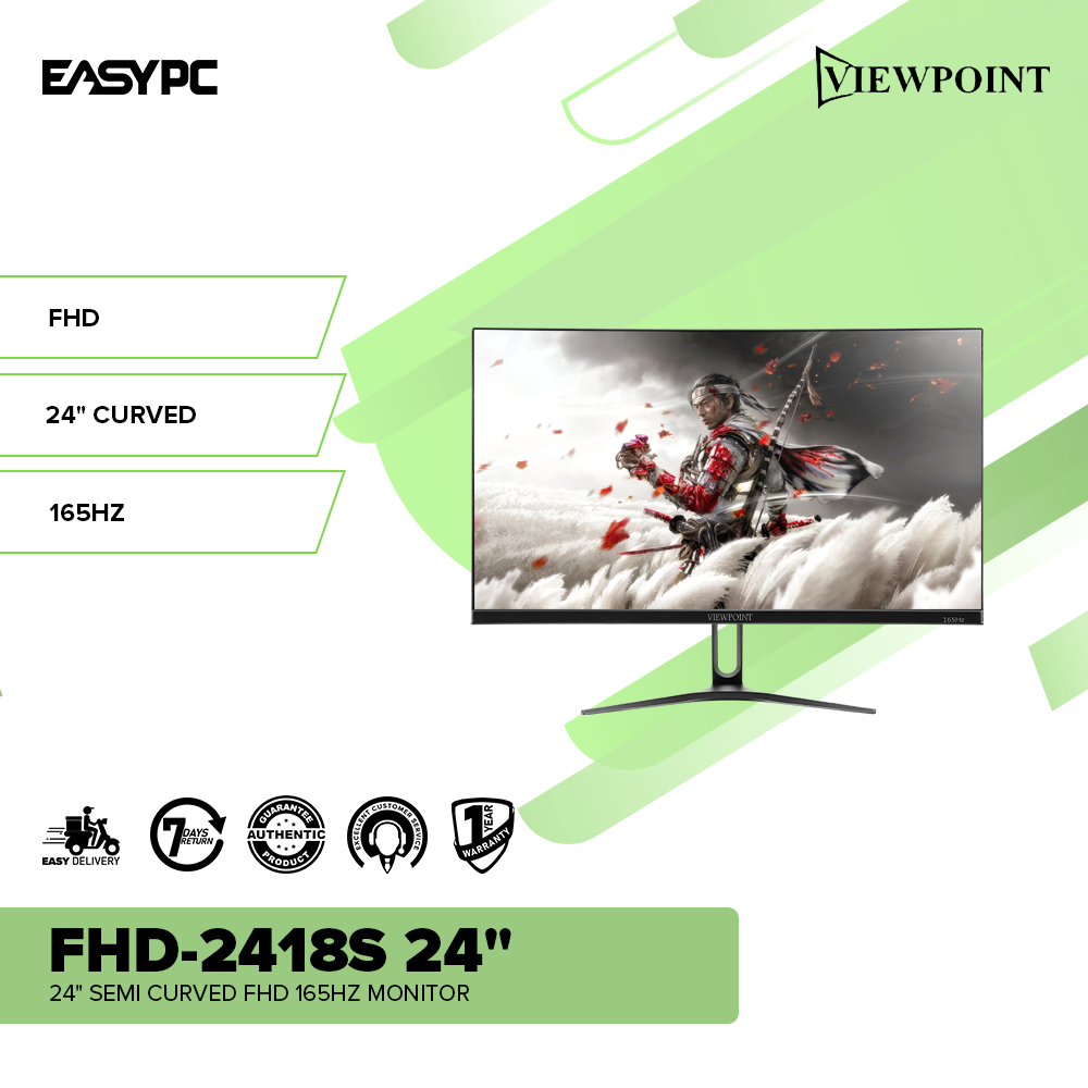 EasyPC| Viewpoint FHD-2418S/FHD-24S1A 24 inch Semi curved gaming ...