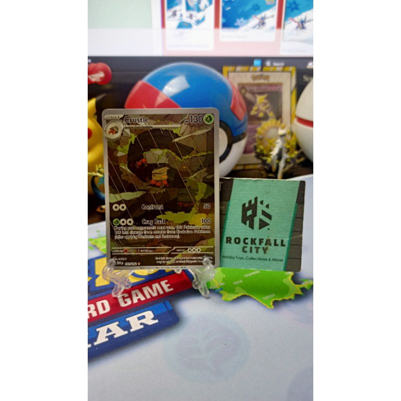 Pokemon TCG - CRUSTLE 183/182 Illustration Rare - Paradox Rift | Shopee ...
