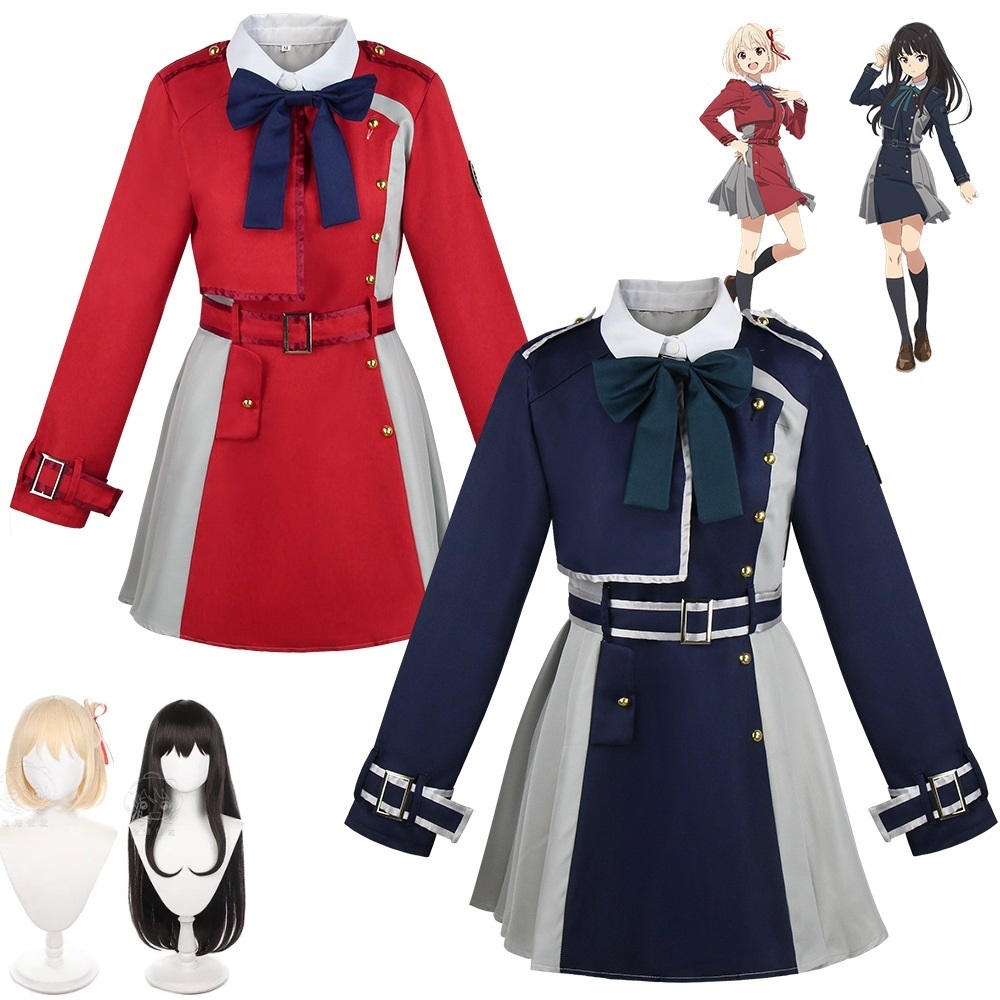 Anime Lycoris Recoil Cosplay Costume Nishikigi Chisato Inoue Takina ...