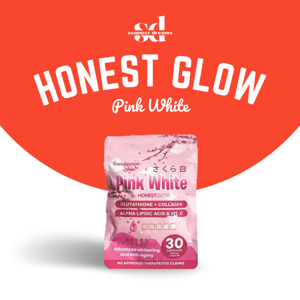 HONEST GLOW Pink White Glutathione + Collagen 30 Capsules | HonestGlow ...