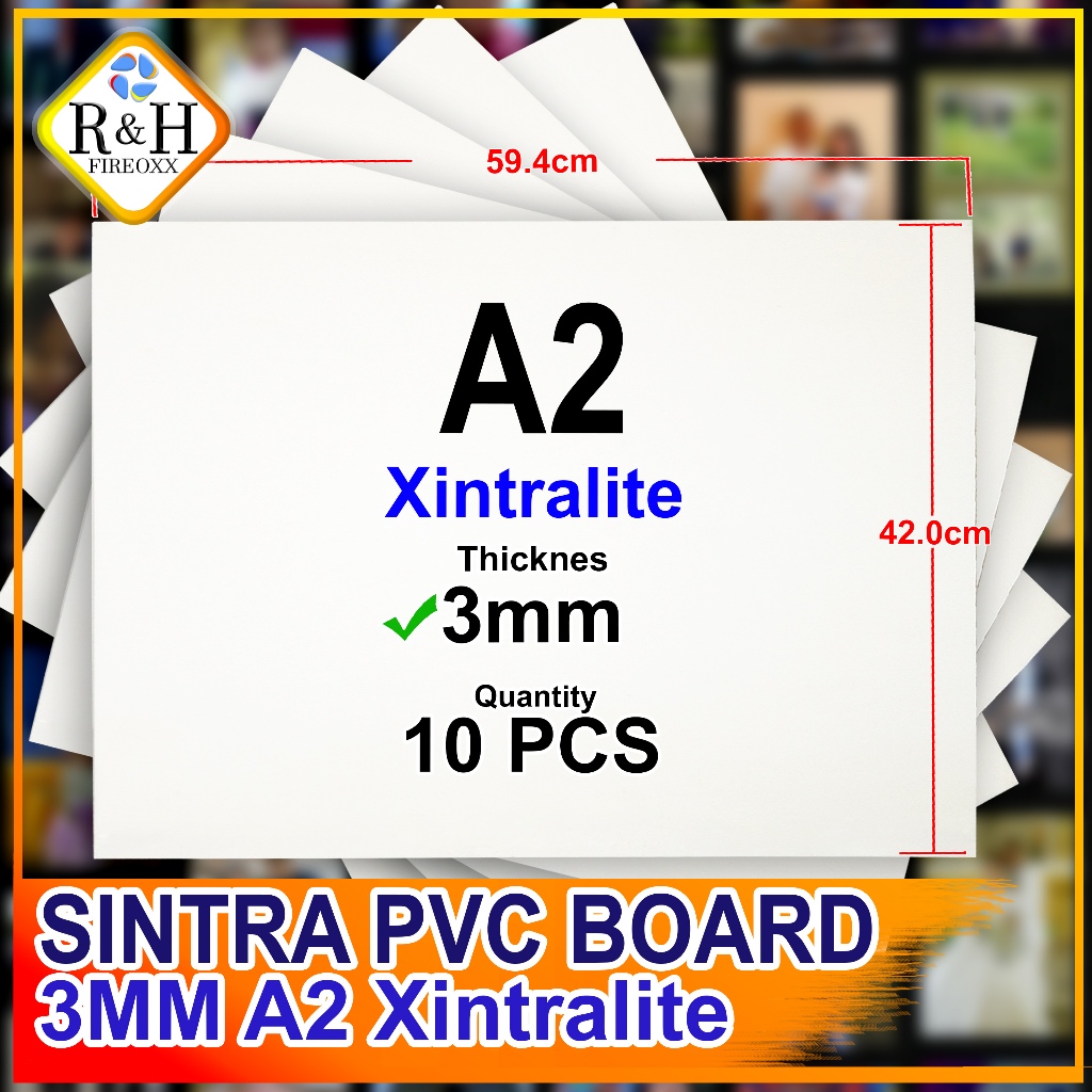 SINTRA PVC BOARD | A2 3mm | 10 PCS | Shopee Philippines