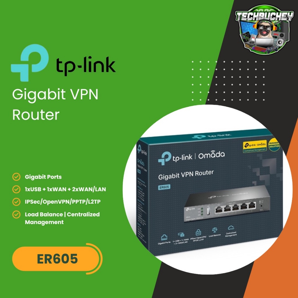 TP-Link ER605 Omada Gigabit VPN Router | Shopee Philippines