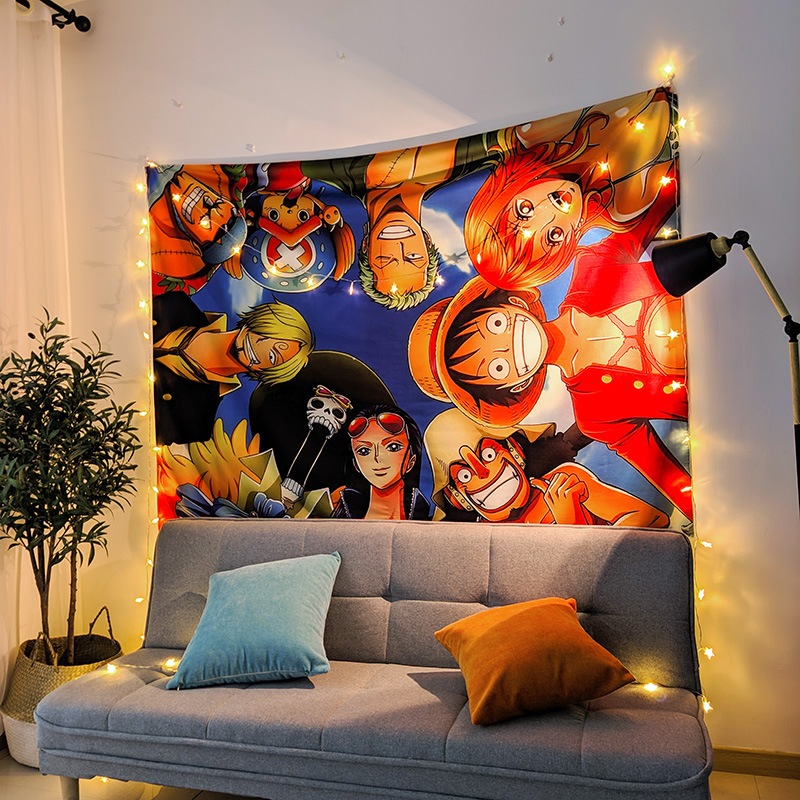 FAMILIFE One Piece Anime Tapestry Wall Hanging Decor Wall Towel ...