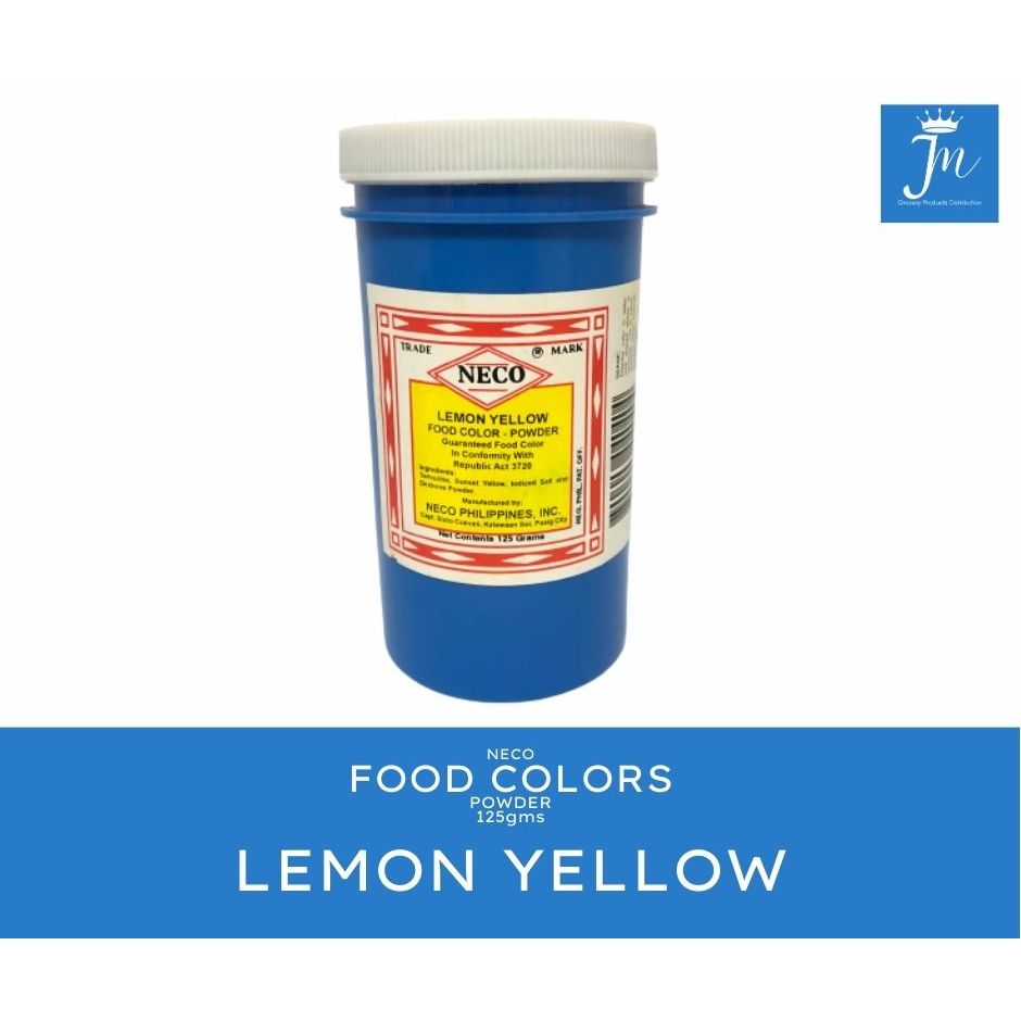 NECO Lemon Yellow Food Color 125gms | Shopee Philippines