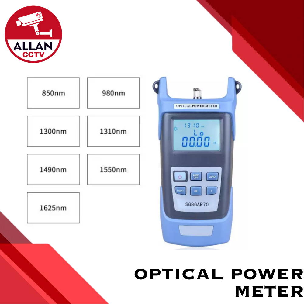 FTTH Laser Fiber Optic Optical Power Meter Cable Tester Visual Fault ...