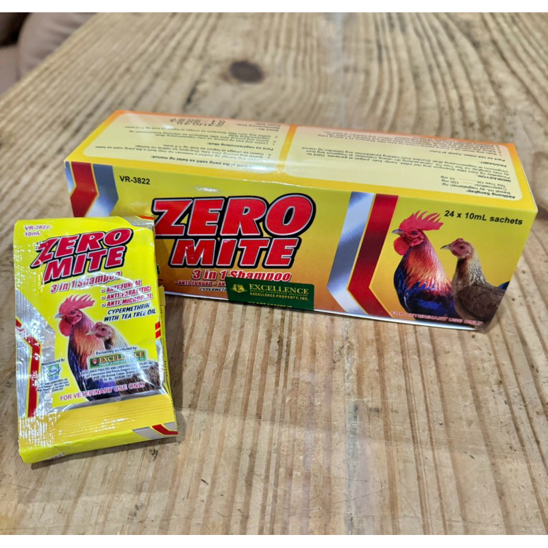 Excellence Zero Mite Shampoo for gamefowl pigeons rooster chicken 10 ml ...