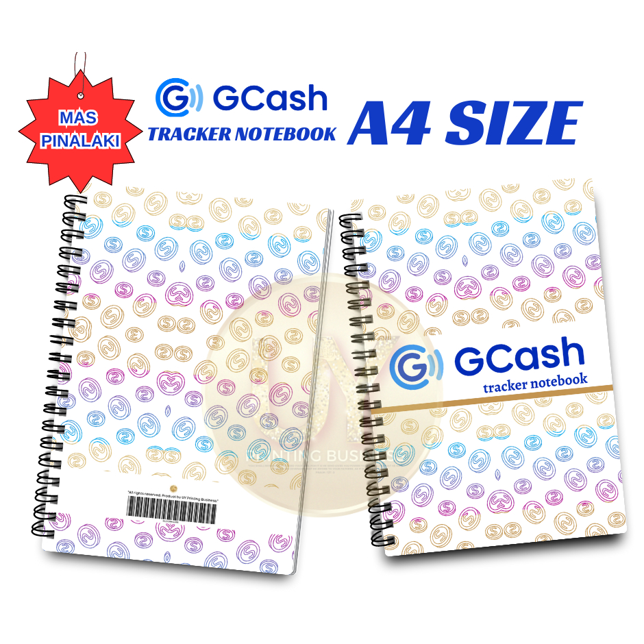 GCASH TRACKER NOTEBOOOKA4 SIZE 120 PAGES | Shopee Philippines