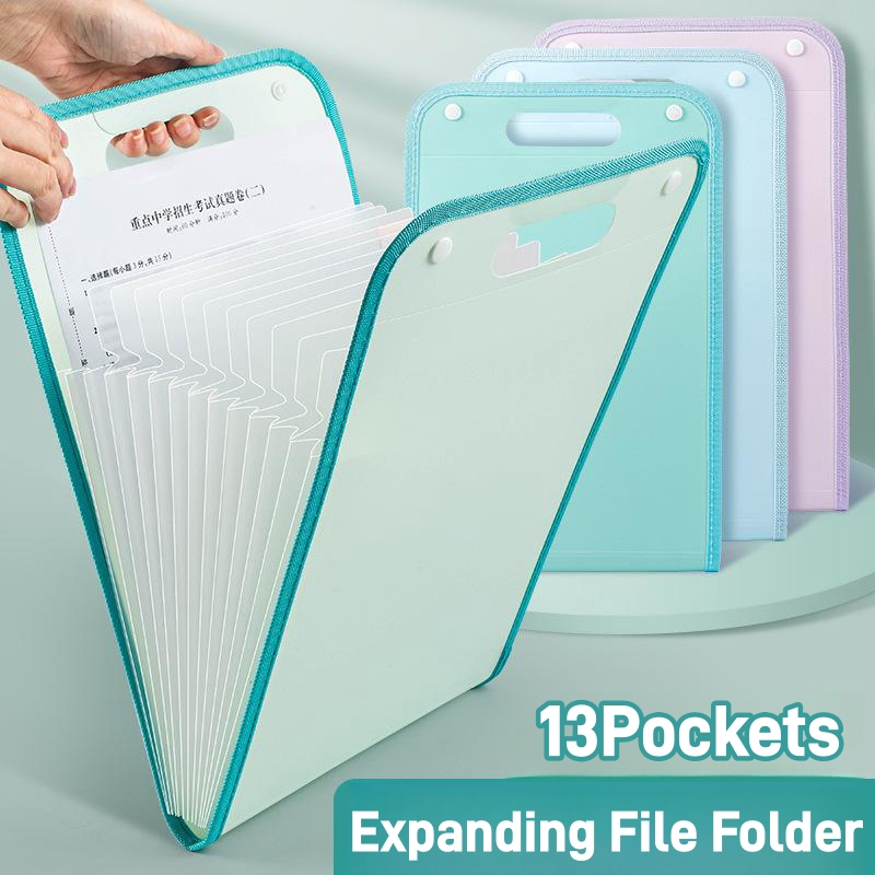 Expanding File Folder Organizer for Document/Test Paper Organizer Clear ...